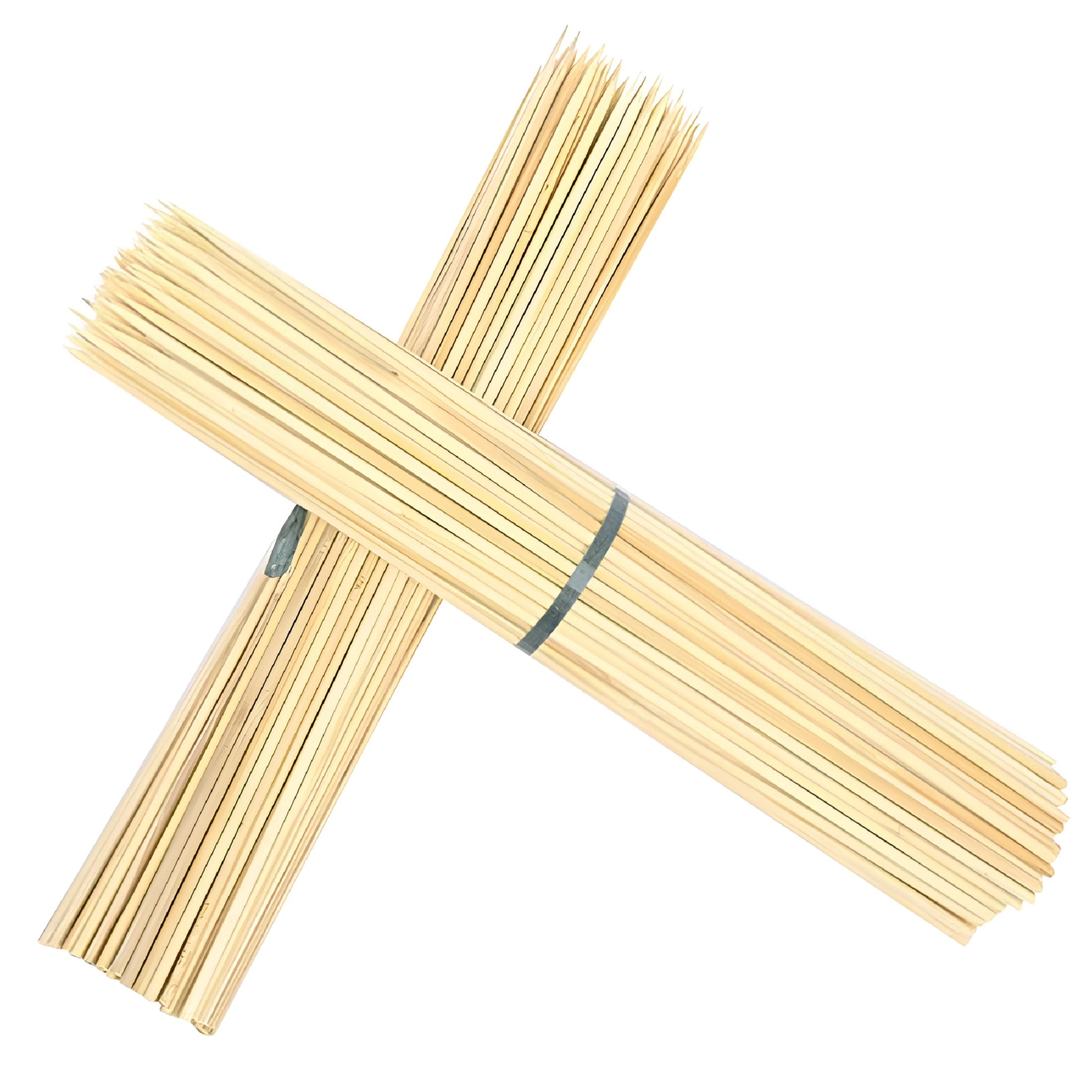 ACDANC Disposable Bamboo Sticks Meat Skewer Rod Roasting Sticks Flower ...