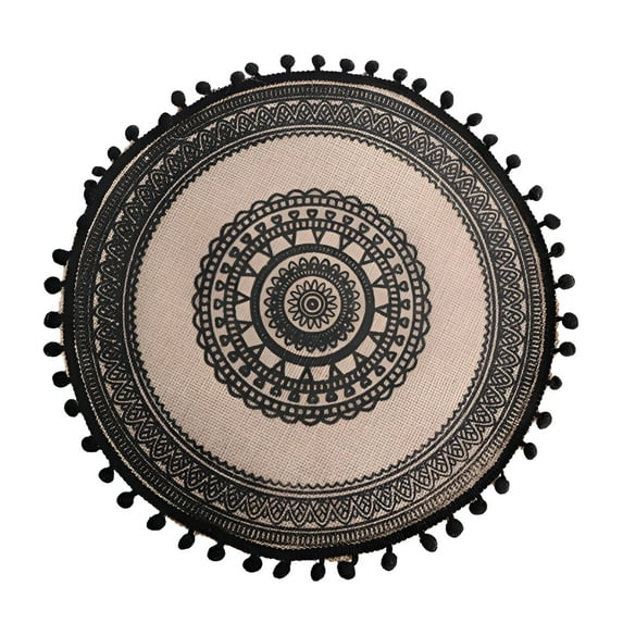 ACDANC Elegant Jute Placemats With Tassels Heat Insulation Mats Dining ...