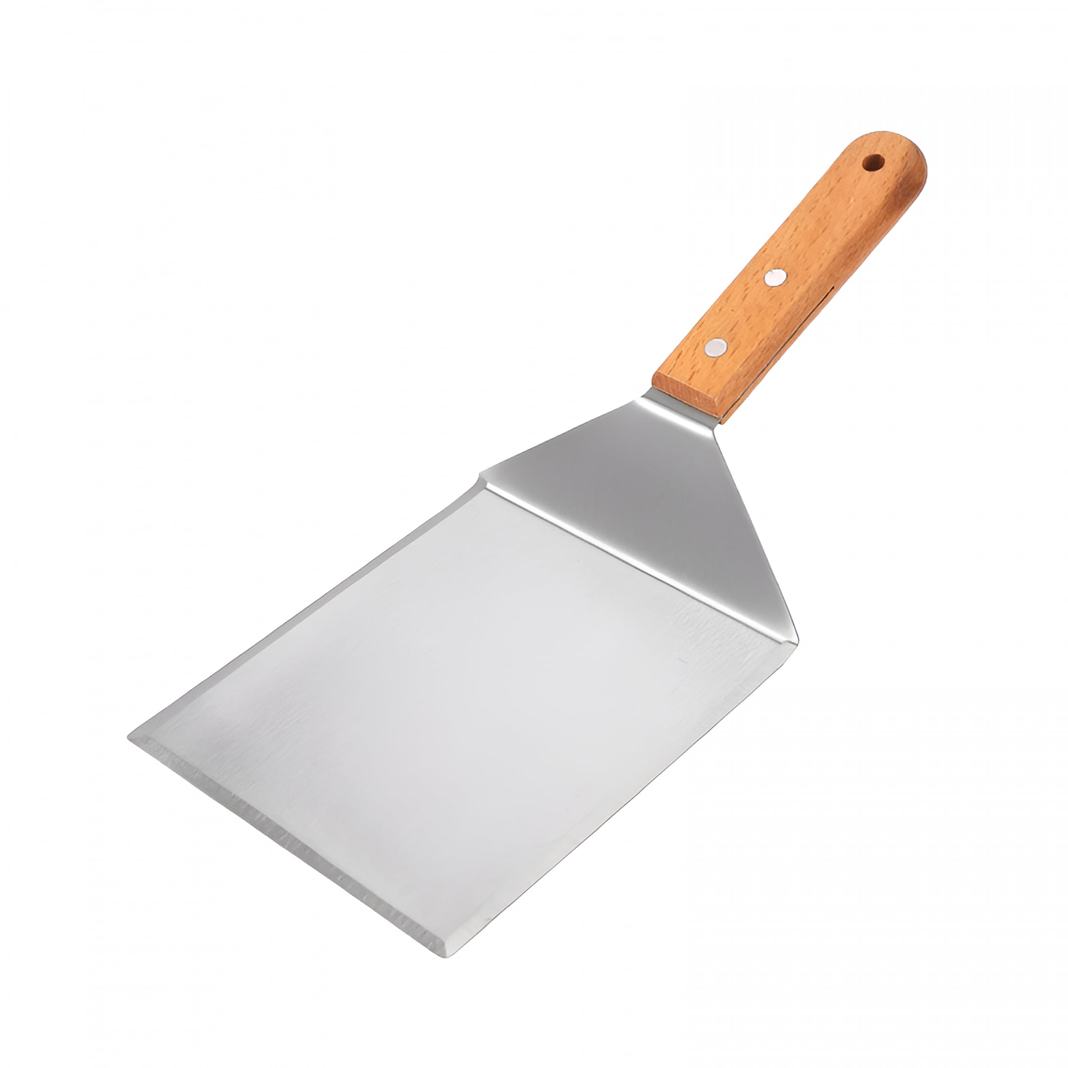 ACDANC Extra Wide Spatula Large Metal Spatula with Full Tang Wooden ...