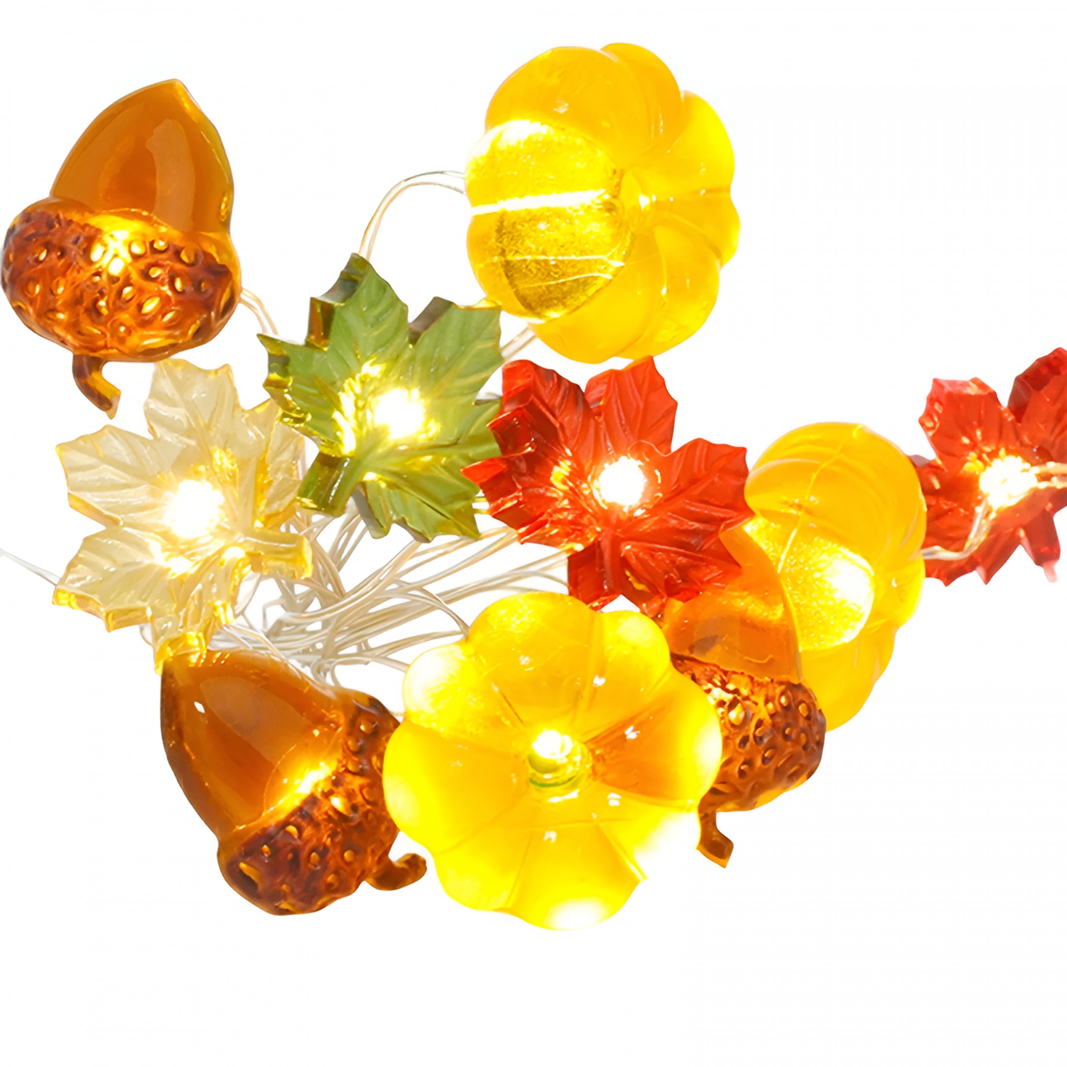 ACDANC Fall Decorations 3D Pumpkin Acorn Maple Leaf Lights Battery ...