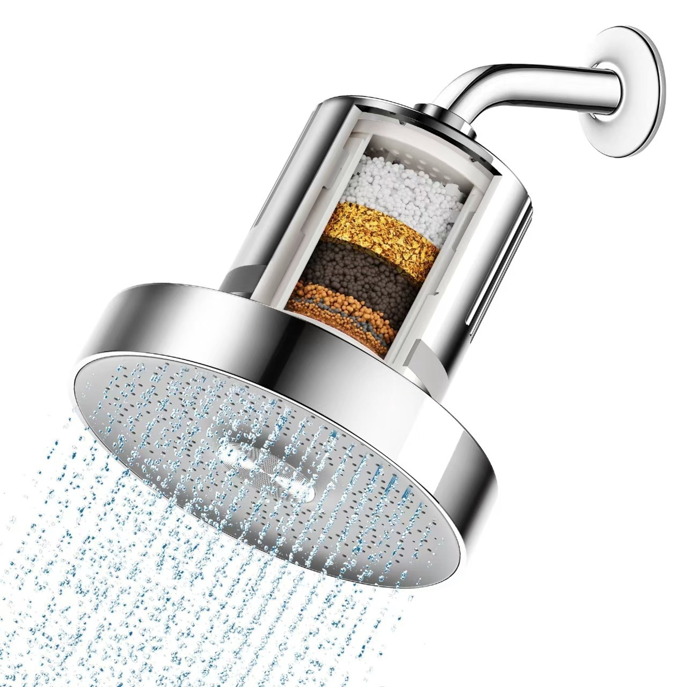 ACDANC Filtering Showerhead 15 Stage Filter Chrome Finish,Shower Head ...