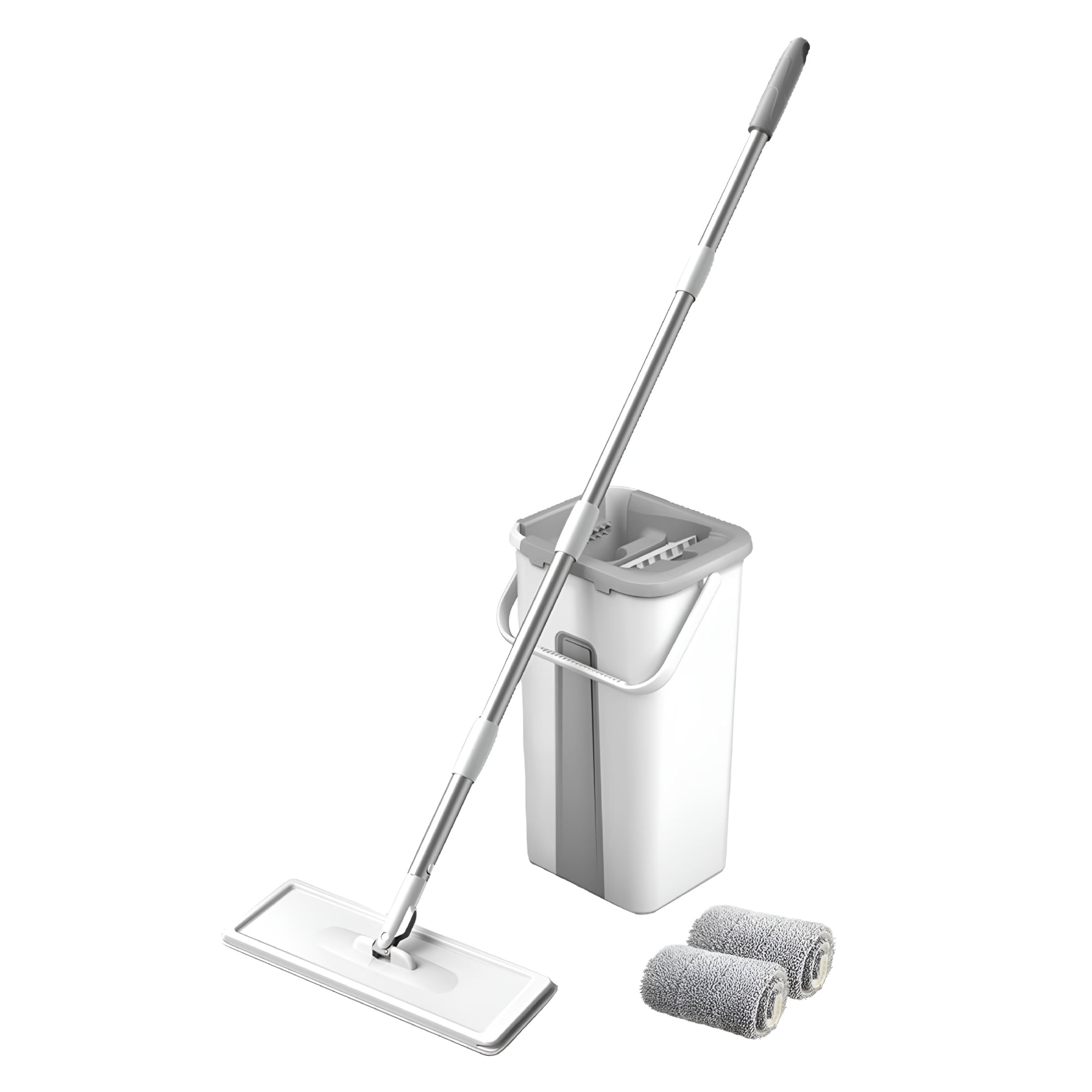 ACDANC Flat Squeeze Mop Bucket Set With Long Handle 360-Degree Rotation ...