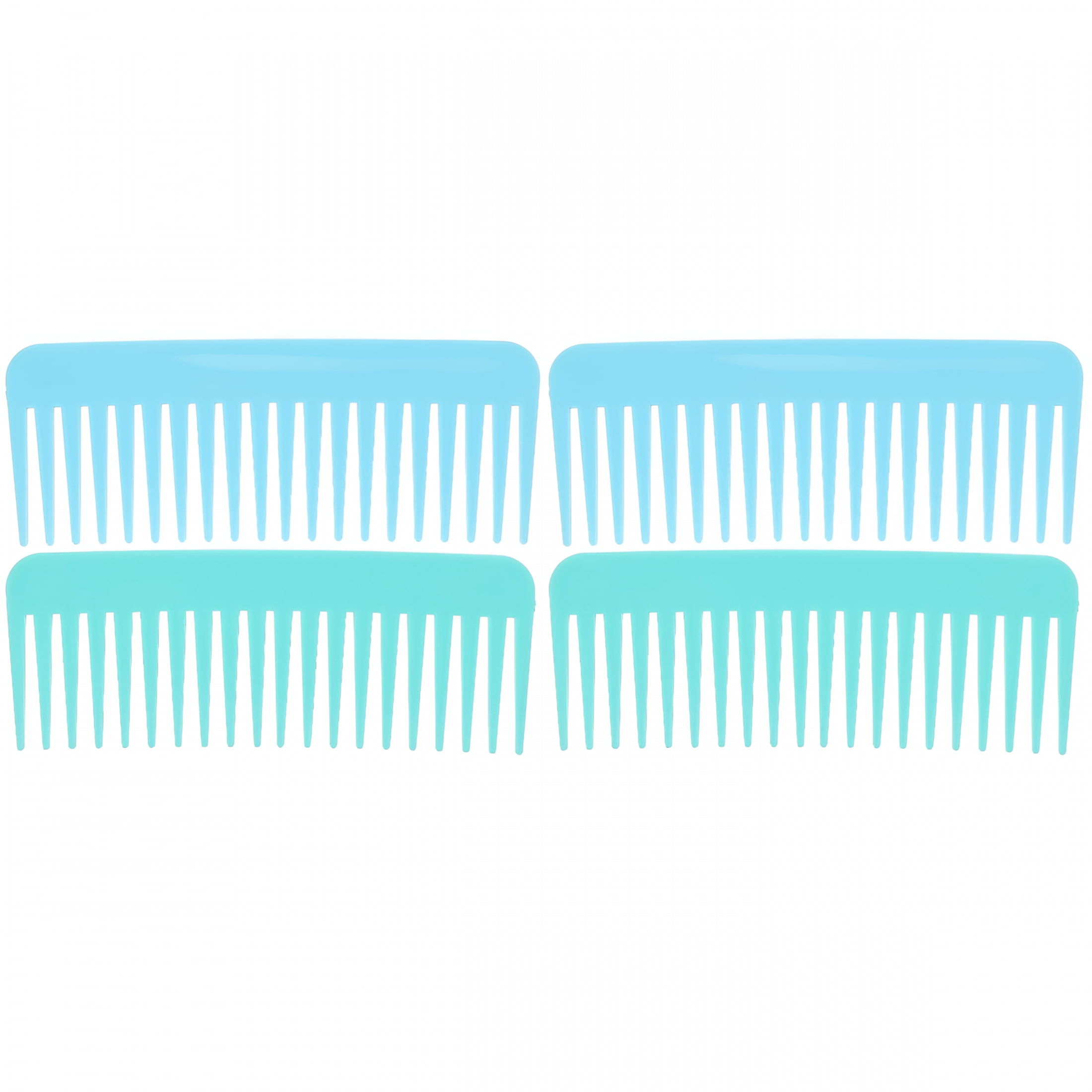 ACDANC Flat Thick Wide Tooth Comb Home Hair Combs Detangling Travel 4 ...