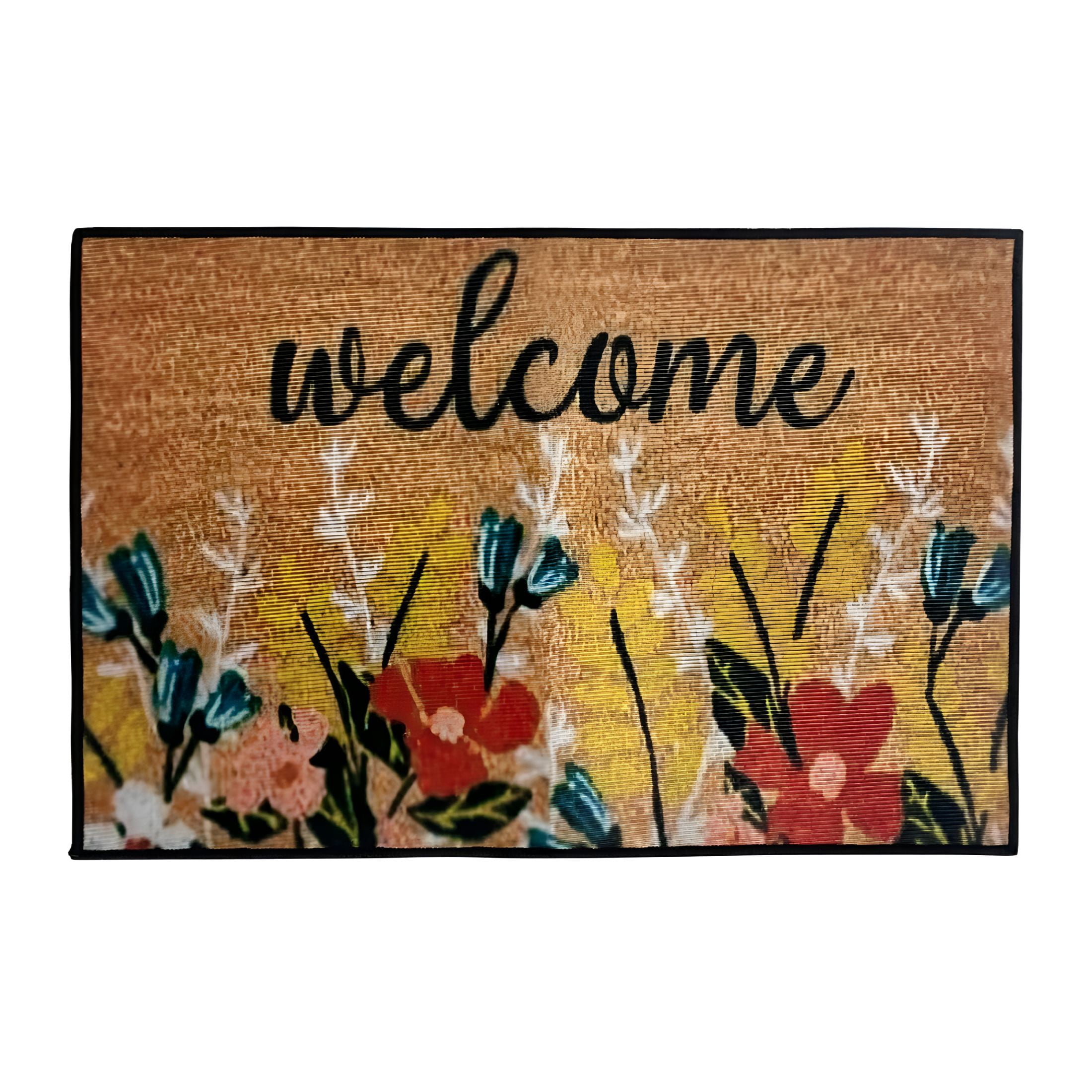 ACDANC Flowers Spring Door Mats Outside Door Mats Welcome Mat with Non ...