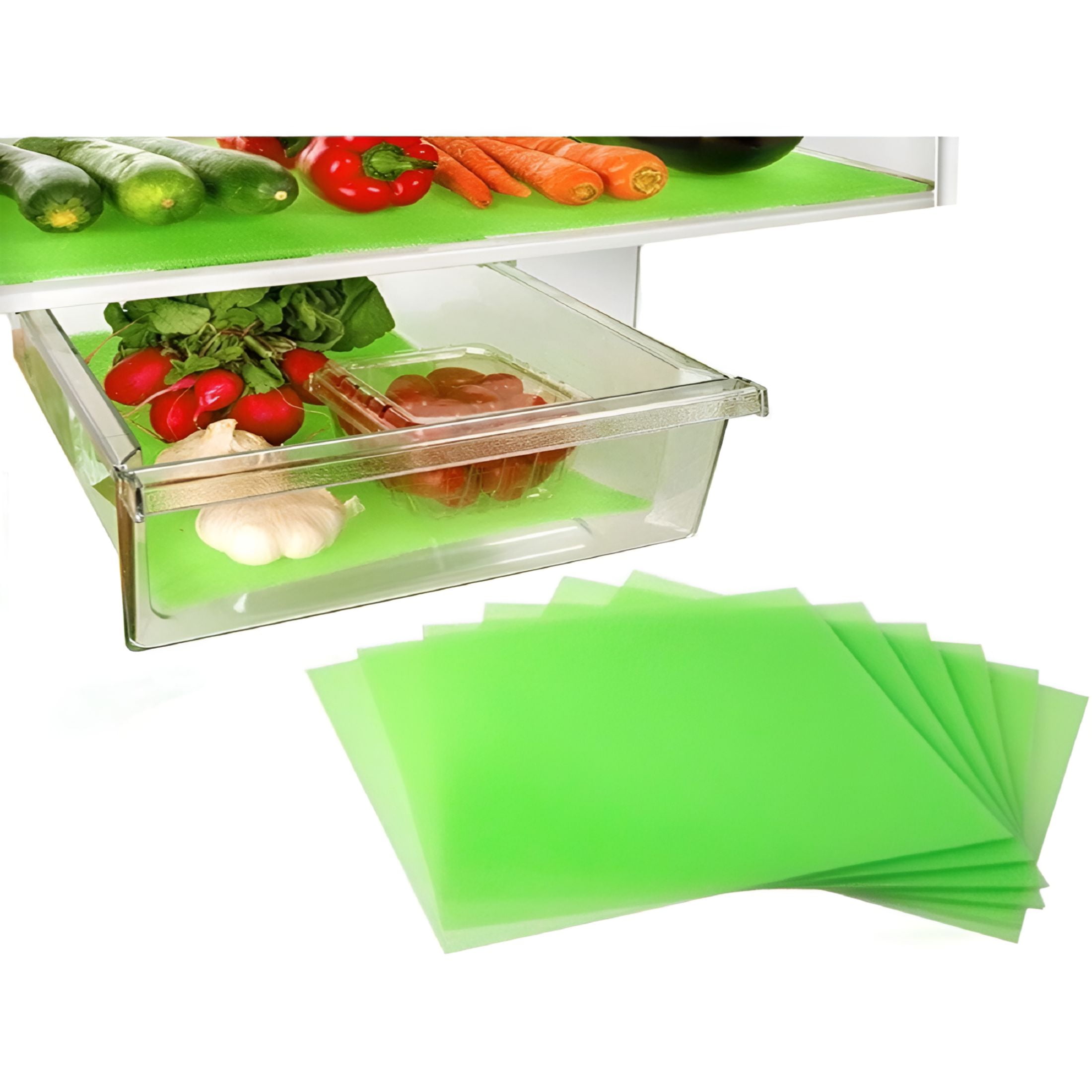 ACDANC Fruit&Veggie Life Extender Liner,Fridge Drawer Liners Washable ...