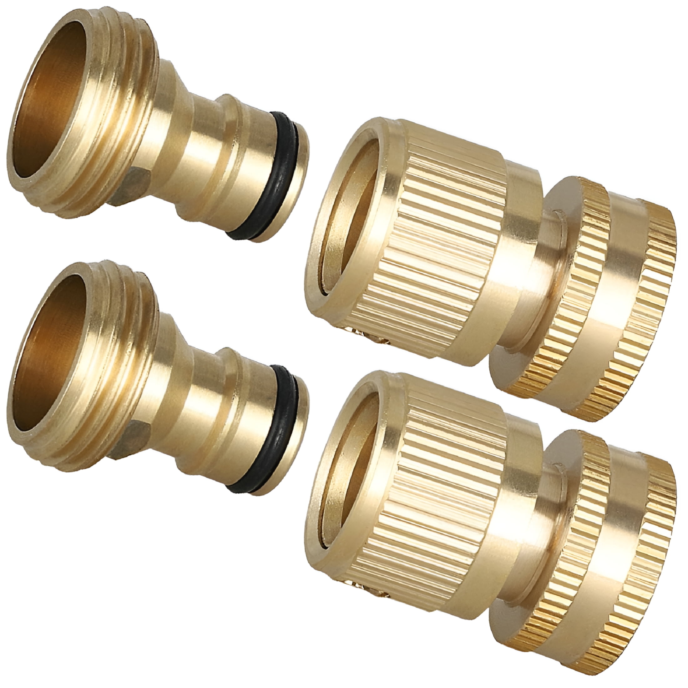 ACDANC Garden Hose Quick Connect Fittings 2 Sets for Tight and Leak ...