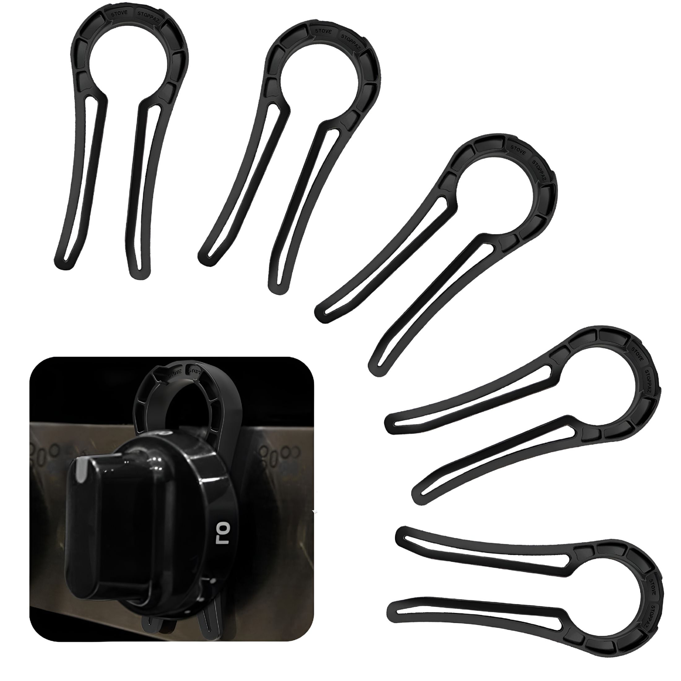 ACDANC Gas Cooker Knob Lock Stove Knob Locks Child Guards Design Baby ...