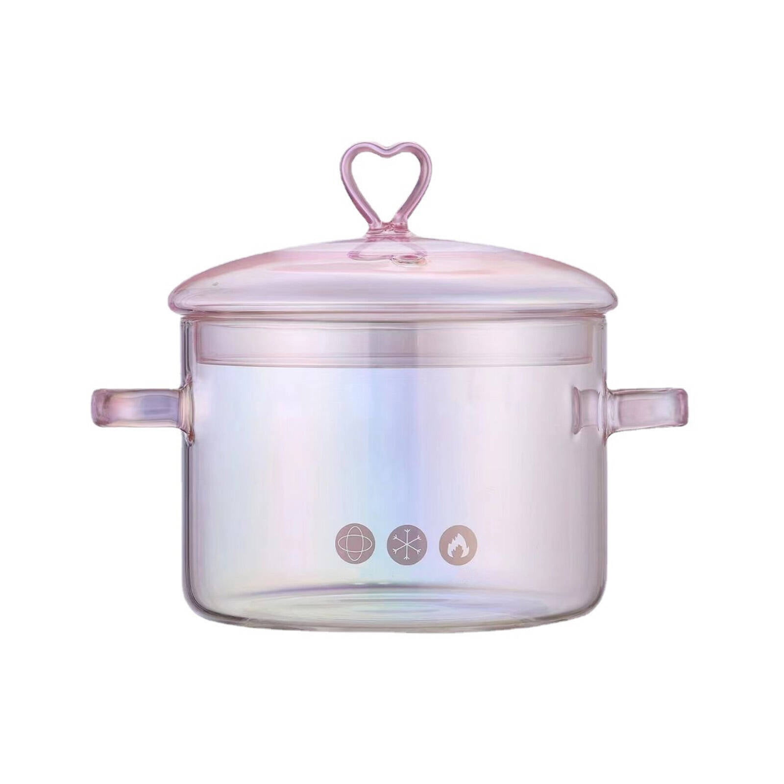 ACDANC Glass Pot Large Capacity Glass Pots for Cooking on Stove Heat ...