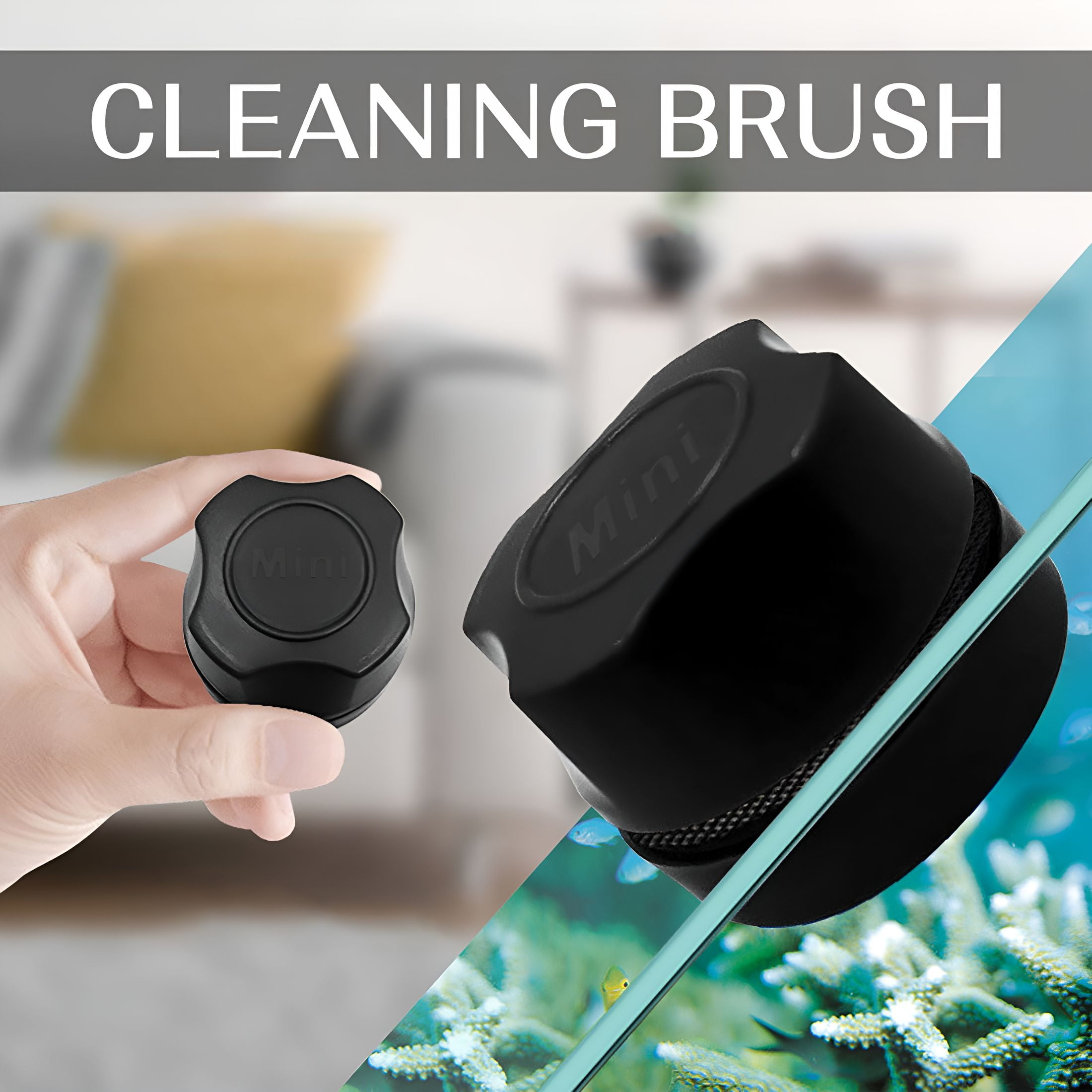 ACDANC Glass Tank Scrubber, Magnetic Aquarium Cleaner Dual Side Glass ...