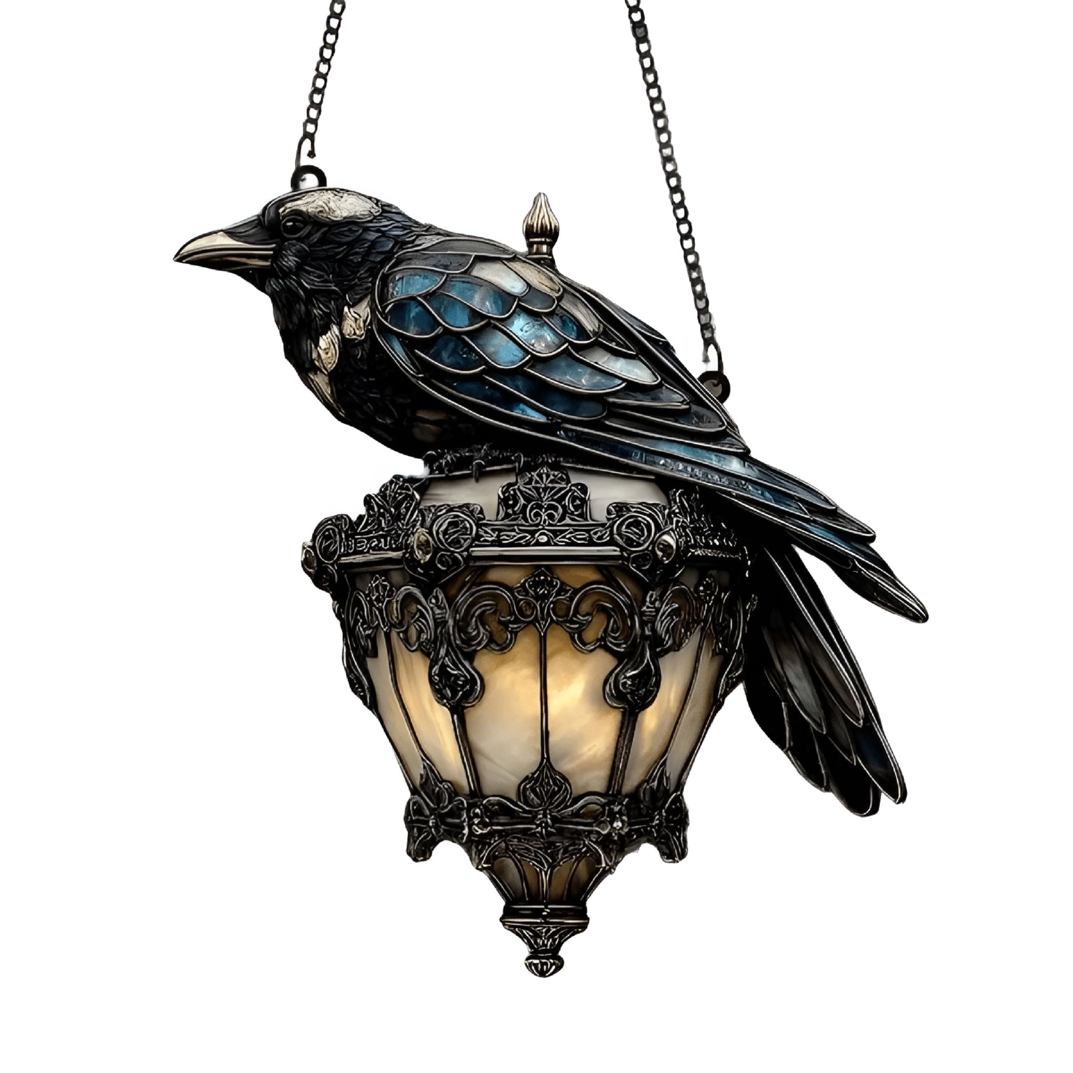 ACDANC Gothic Home Decor Crow Light,Raven Gothic on Lantern 2D Acrylic ...
