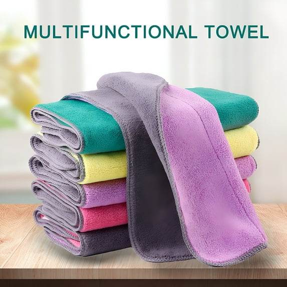 ACDANC Kitchen 1/6 Pack Microfiber Cleaning Cloth,Kitchen Towels,Dish ...