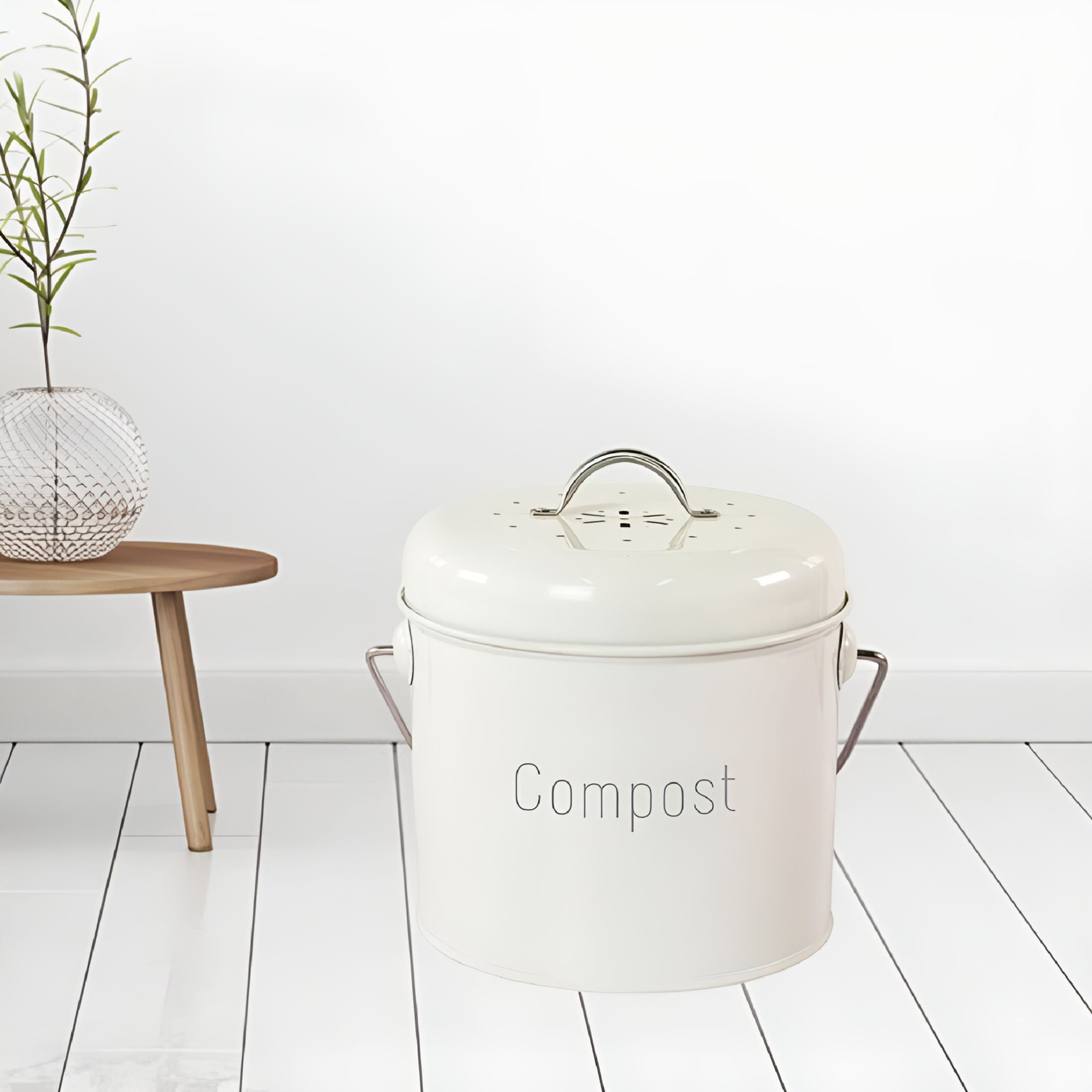 ACDANC Kitchen Compost Bin Countertop Indoor Compost Bucket with Lid ...