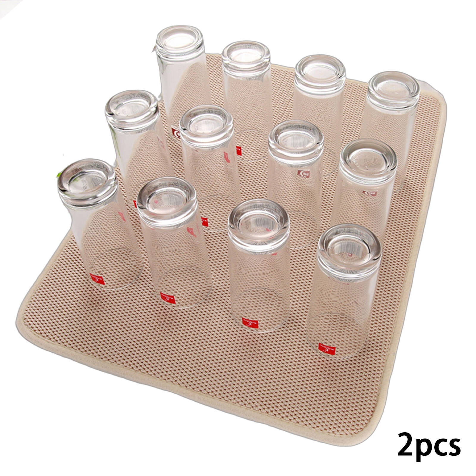 ACDANC Kitchen Drying Mat Water Absorption Dish Mat Soft Quick-Drying ...