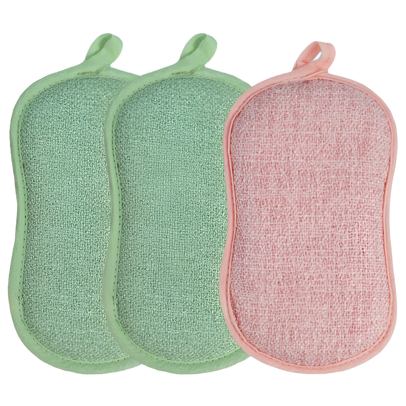 ACDANC Kitchen Sponges,Fine and Dense Edge Stitching Dish Sponges ...