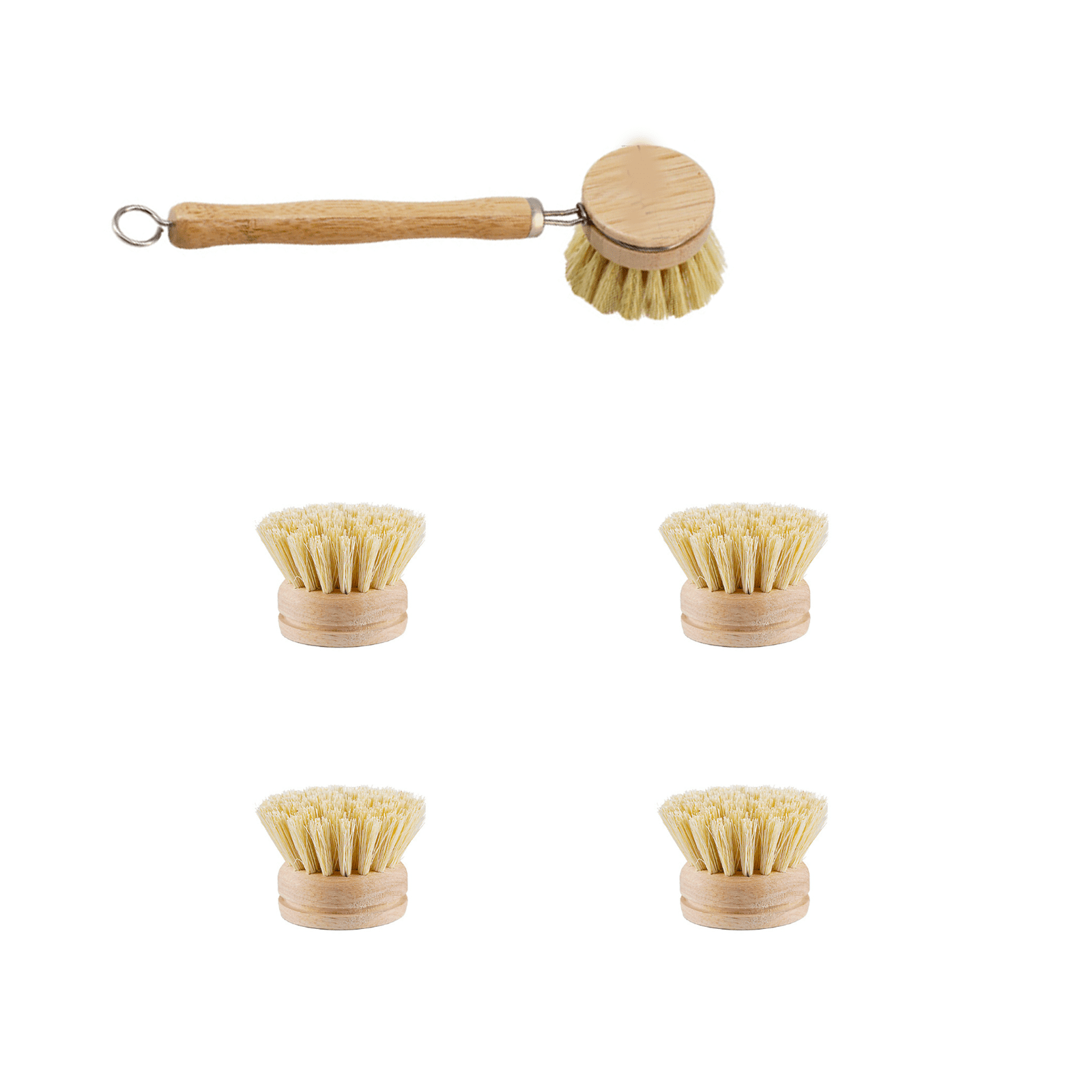 ACDANC Kitchen Washing Up Brushes,Eco-Friendly Bamboo Dish Brush with ...