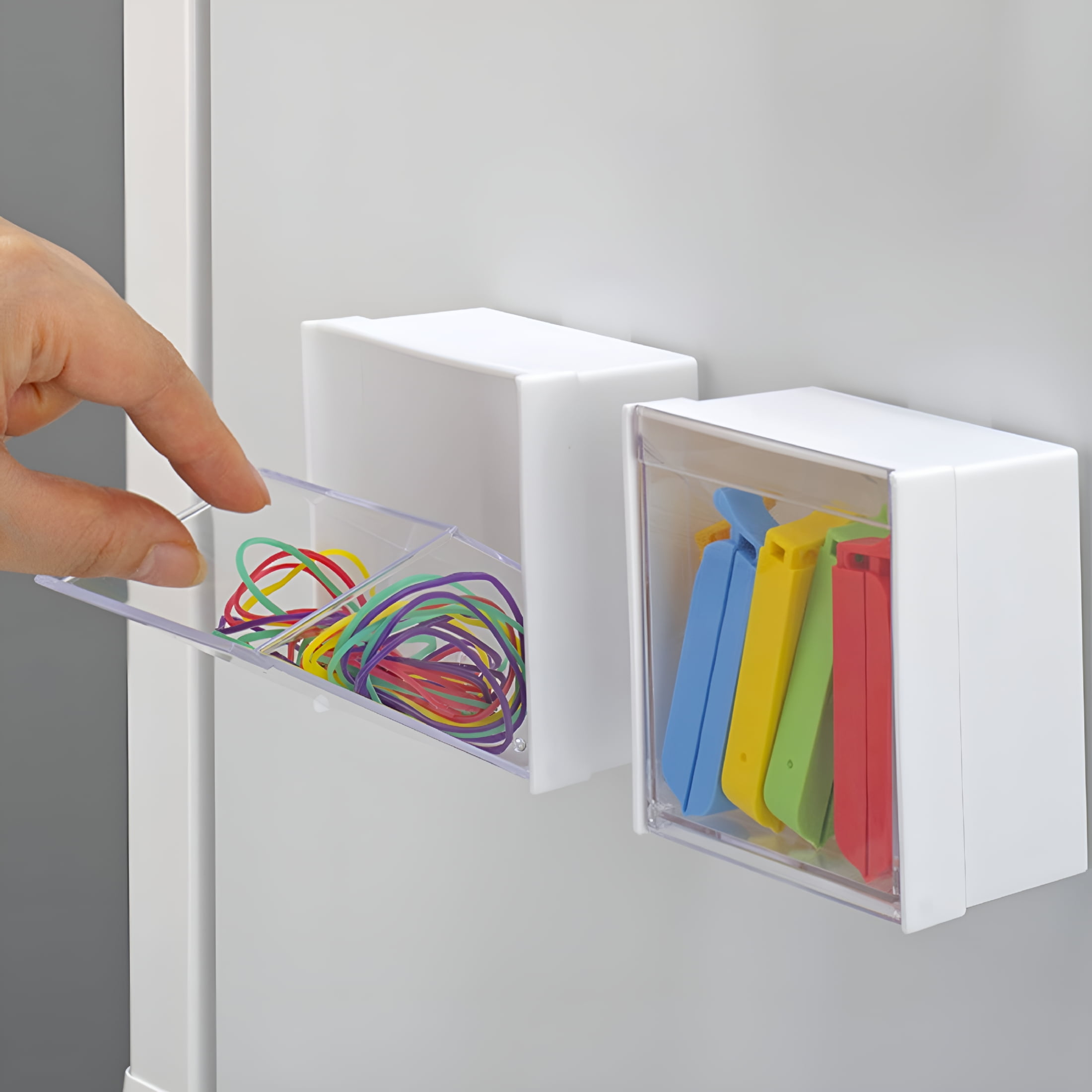 ACDANC Large Capacity Magnetic Storage Box with Transparent Lid ...