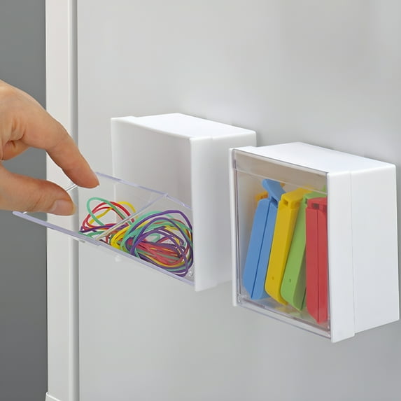 ACDANC Large Capacity Magnetic Storage Box with Transparent Lid ...