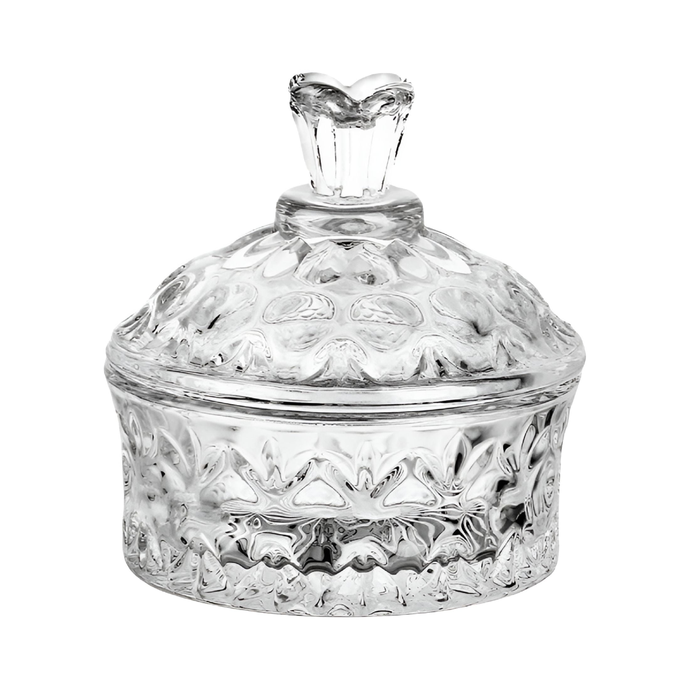 ACDANC Large Glass Candy Dish with Lid,Clear Crystal Candy Jar with Lid ...