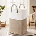 ACDANC Laundry Basket,Woven Cotton Rope Laundry Hamper,Versatile ...