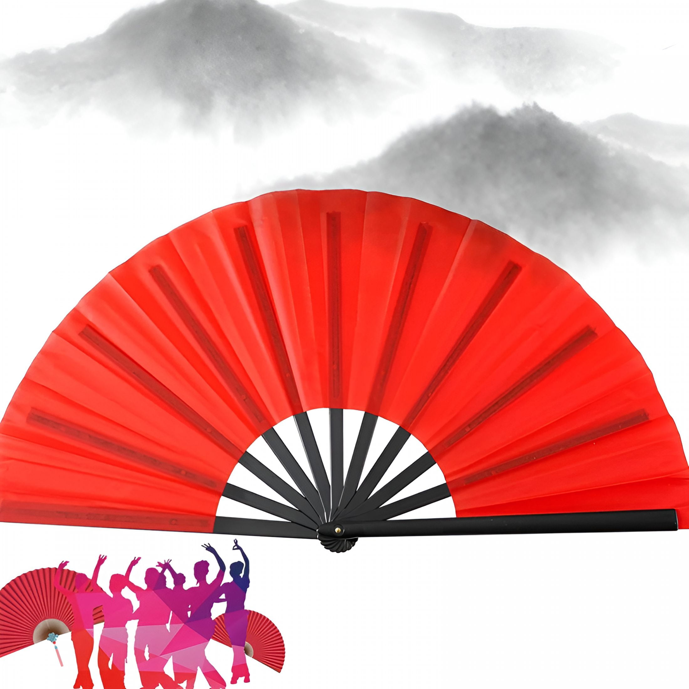 ACDANC Line Dance Popping Fan,Boots on the Ground Hand Fan,Large ...