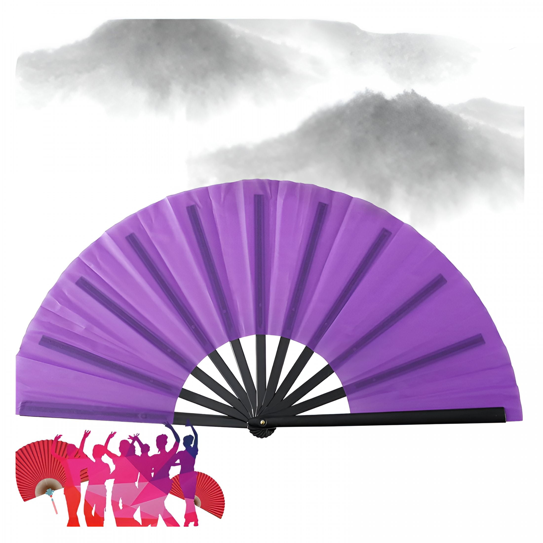 ACDANC Line Dance Popping Fan,Large Clacking Fans for Line Dancing ...