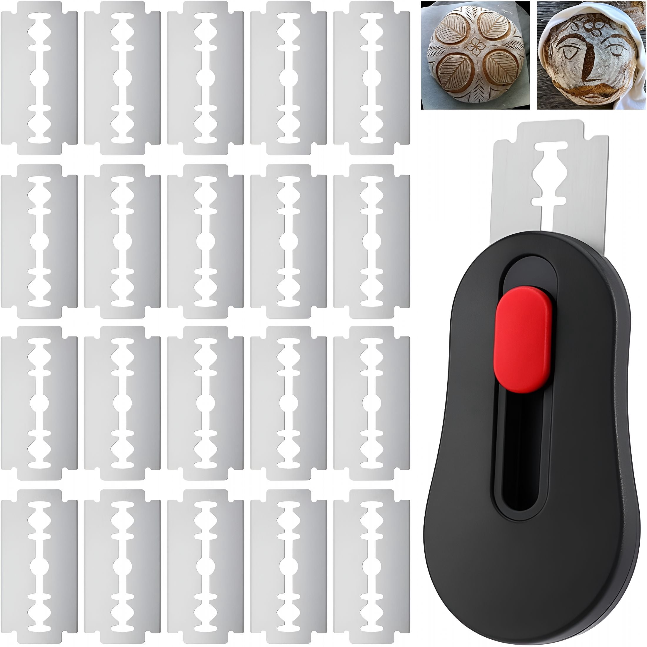 ACDANC Magnetic Bread Lame with Extractable Blade - 20 Razor Blades ...