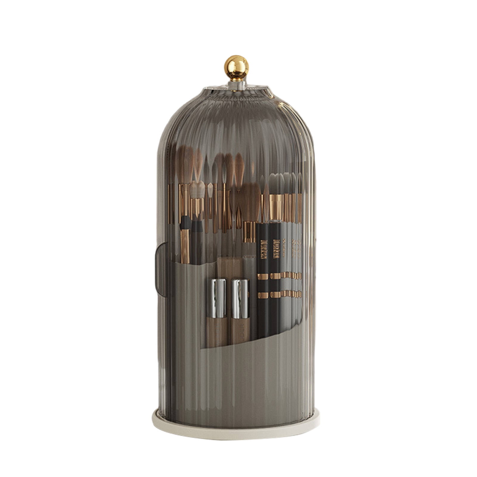 ACDANC Makeup Organizer,Rotating Partition Vanity Organizer,Transparent ...