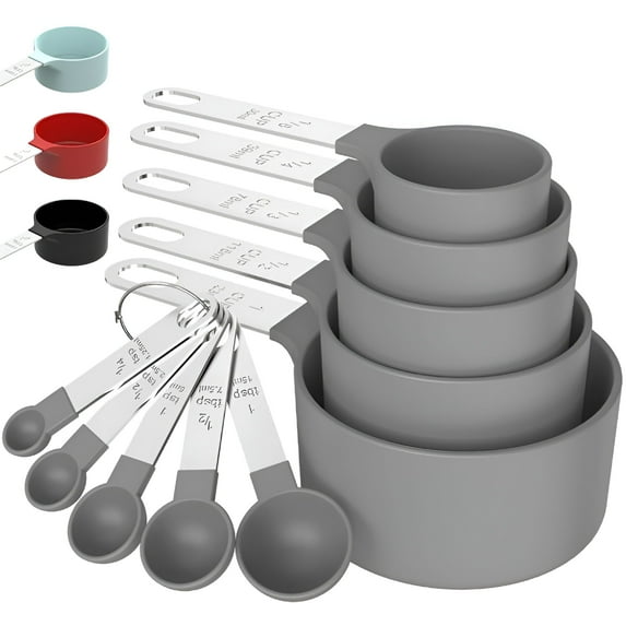 ACDANC Measuring Cups & Spoons Set,Stackable Cups and Spoons,Nesting ...