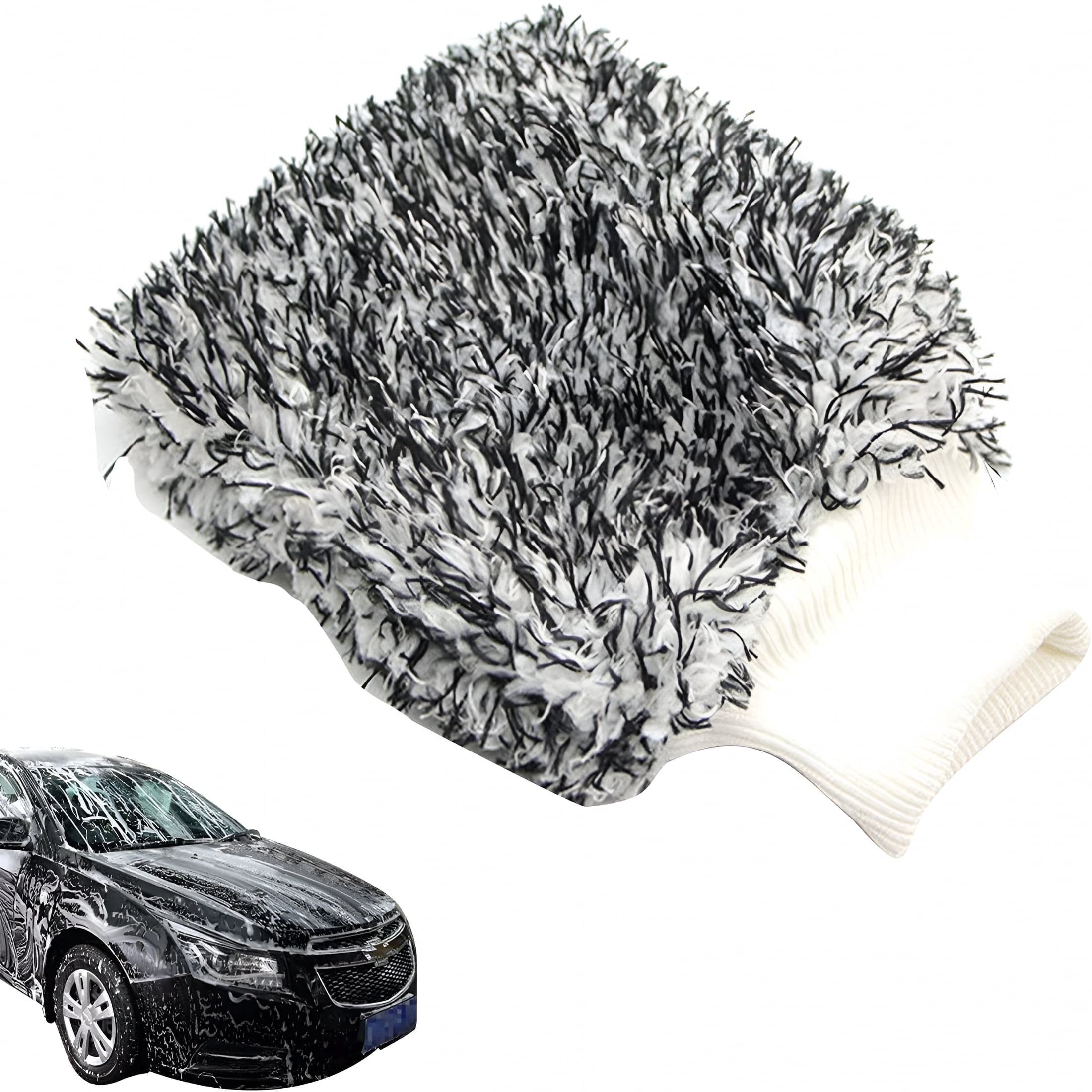 ACDANC Microfiber Car Wash Mitt, Double-Sided Chenille Glove - Walmart.com