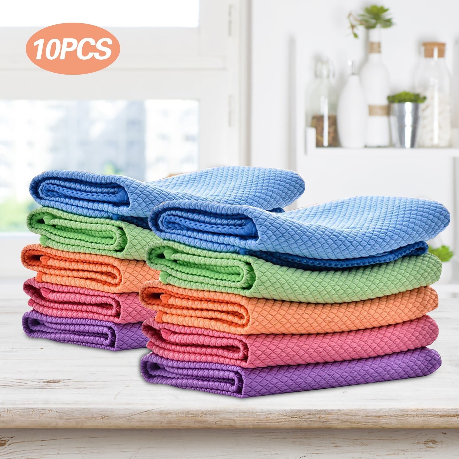 ACDANC Microfiber Glass Cleaning Cloth,Lint Free Cloth,Reusable ...