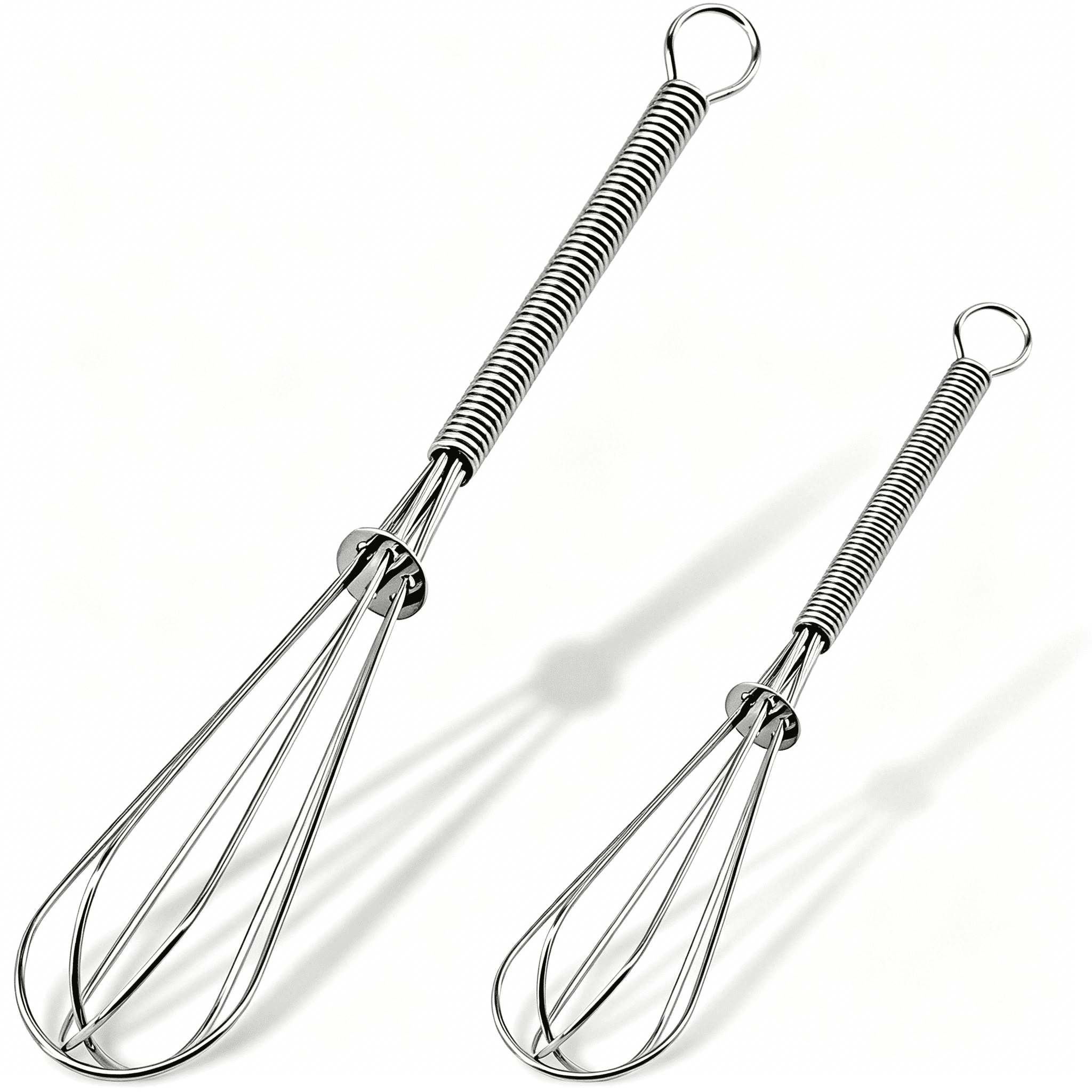 ACDANC Mini Wire Whisks,Set of 2 Portable Stainless Steel Kitchen Tiny ...