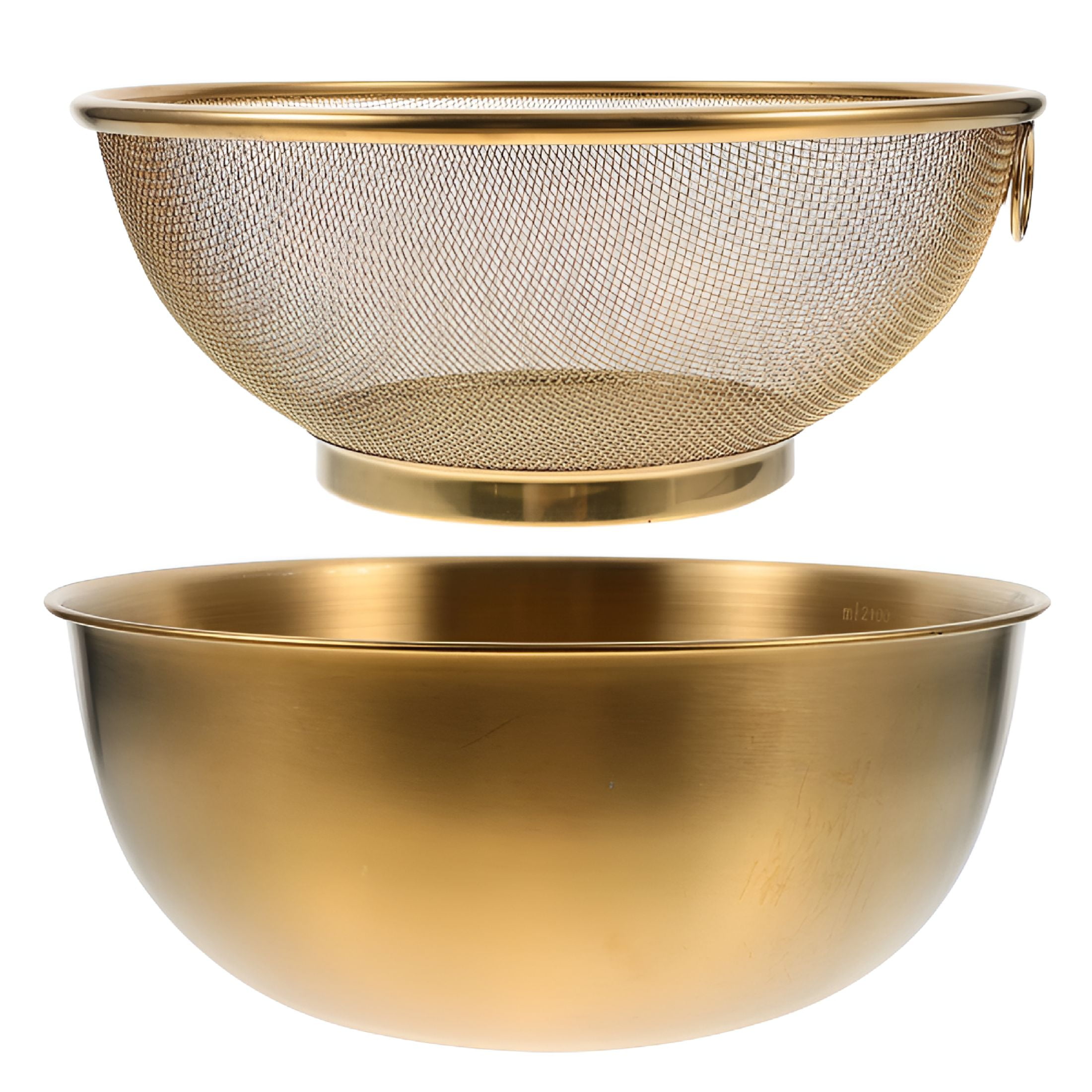 ACDANC Mixing Bowls Kitchen Wares Mesh Colander Colander with Bowl Food ...