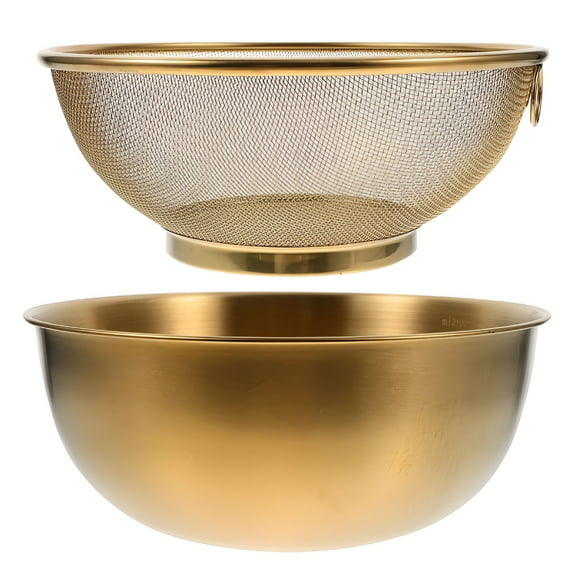 ACDANC Mixing Bowls Kitchen Wares Mesh Colander Colander with Bowl Food ...