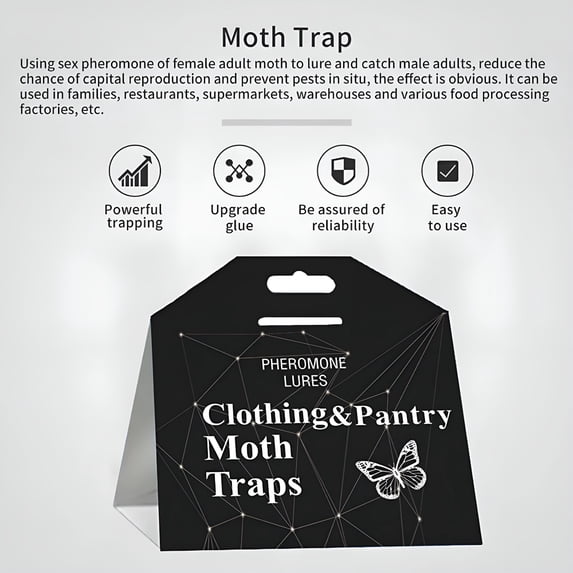 ACDANC Moth Traps Pantry Clothes Moth Traps Moth Catching House Moth ...