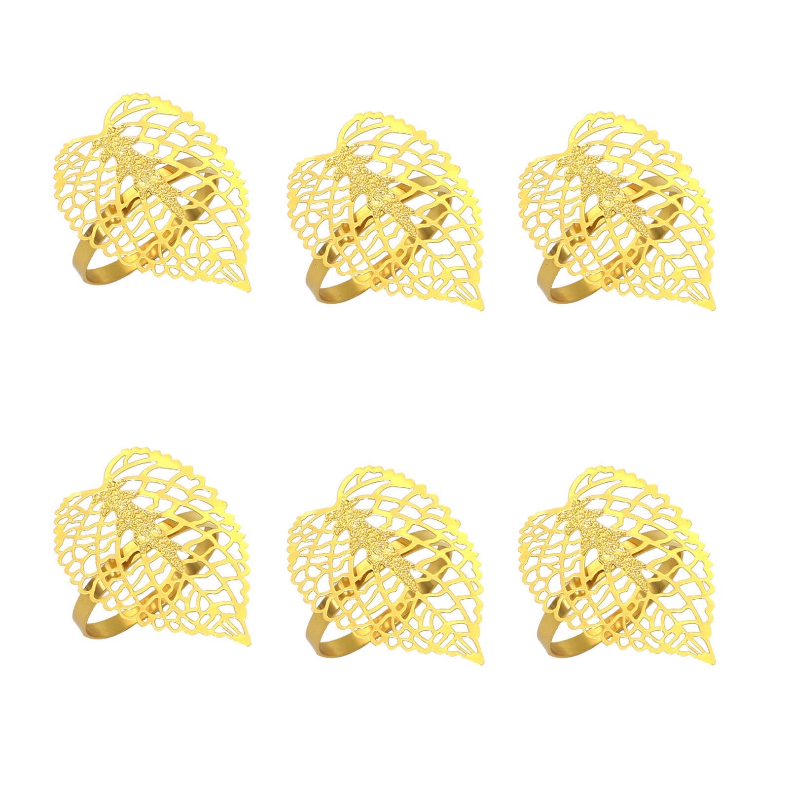 ACDANC 6Pcs Napkin Rings,Metal Servilleteros Para Mesas,Creative ...