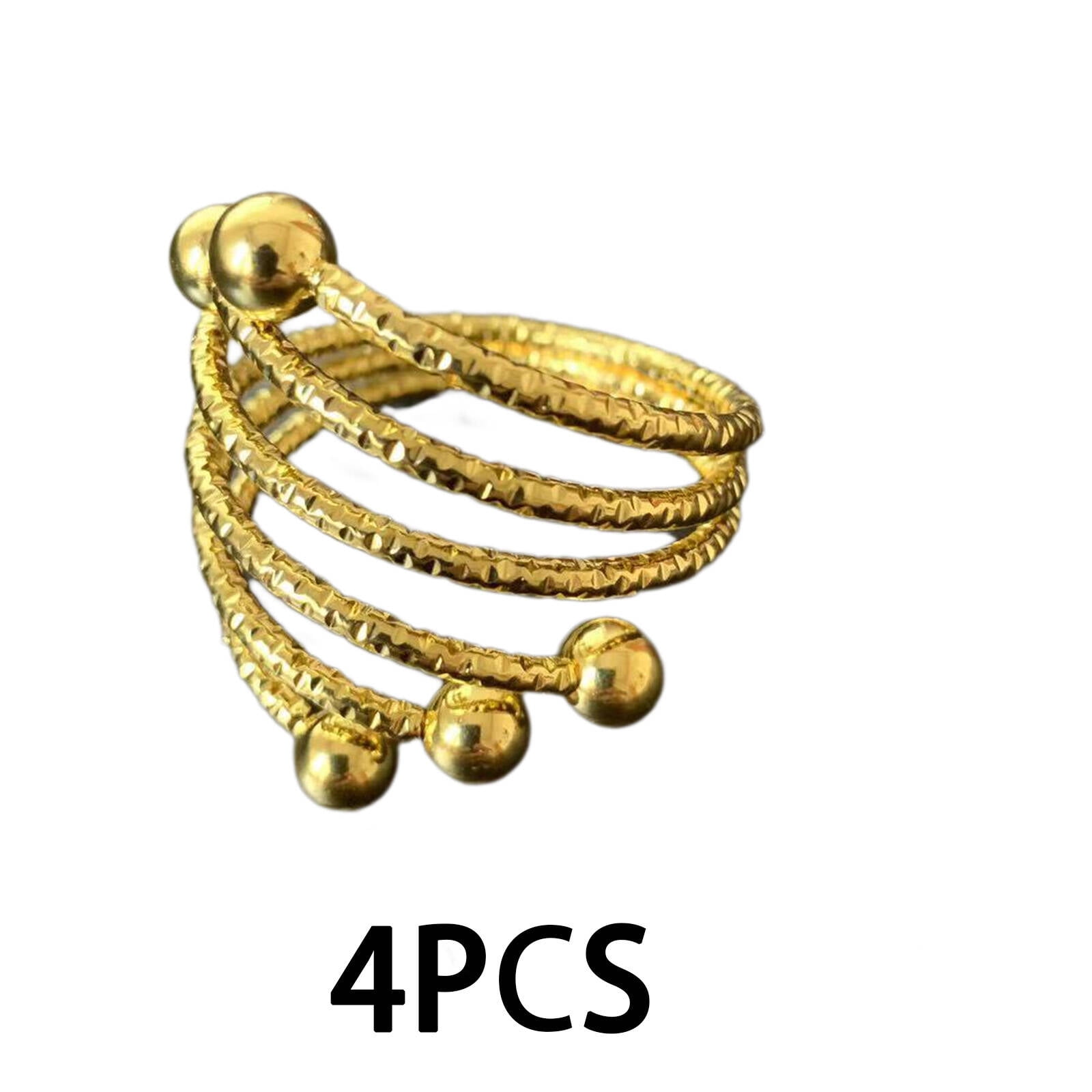 ACDANC Napkin Rings,Modern Elegance Curved Napkin Rings,Refined Beauty Metal Napkin Ring ...