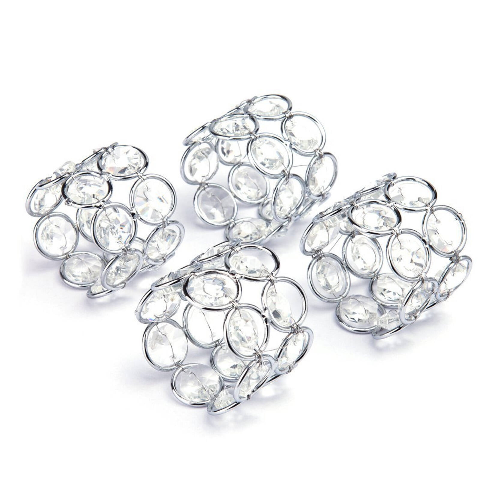 ACDANC Napkin Rings,Timeless Beauty Curved Napkin Rings,Subtle Shine ...