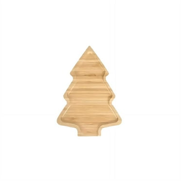 CARVED WOODEN CHRISTMAS TREE PLATTER - Walmart.com