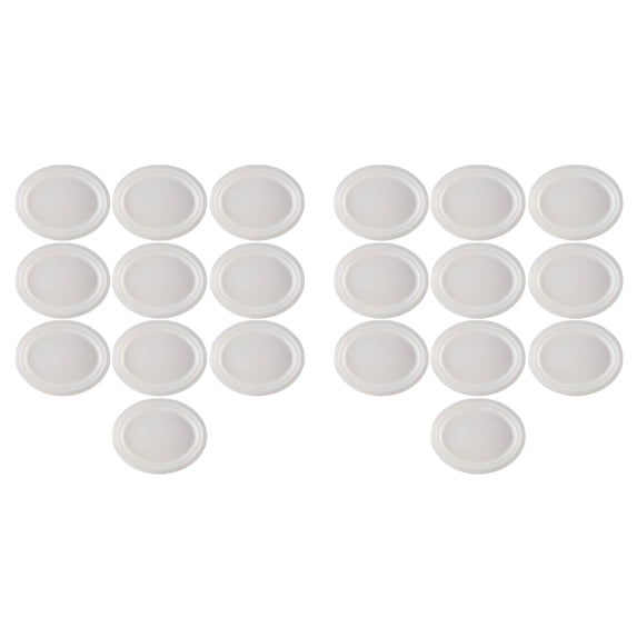 ACDANC Oval Paper Plates White 12 Inch Large Paper Plates Disposable ...