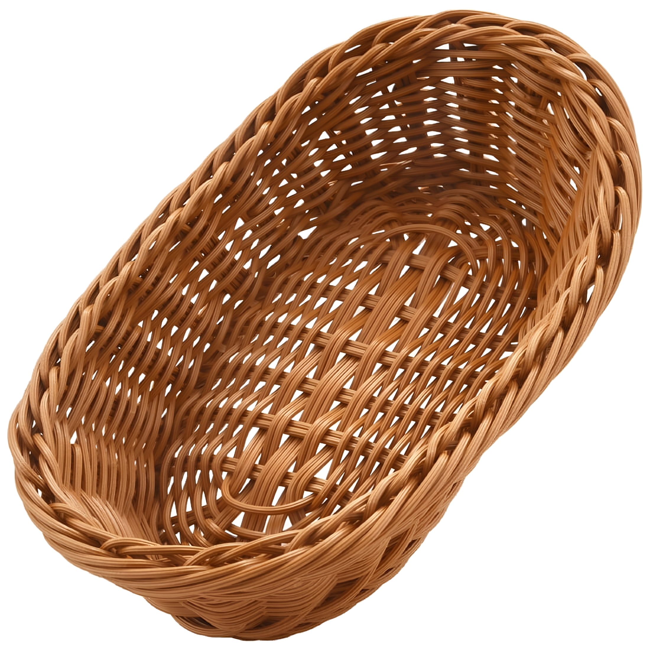 ACDANC Oval Wicker Woven Bread Basket,10.2Inch Storage Basket for Food ...