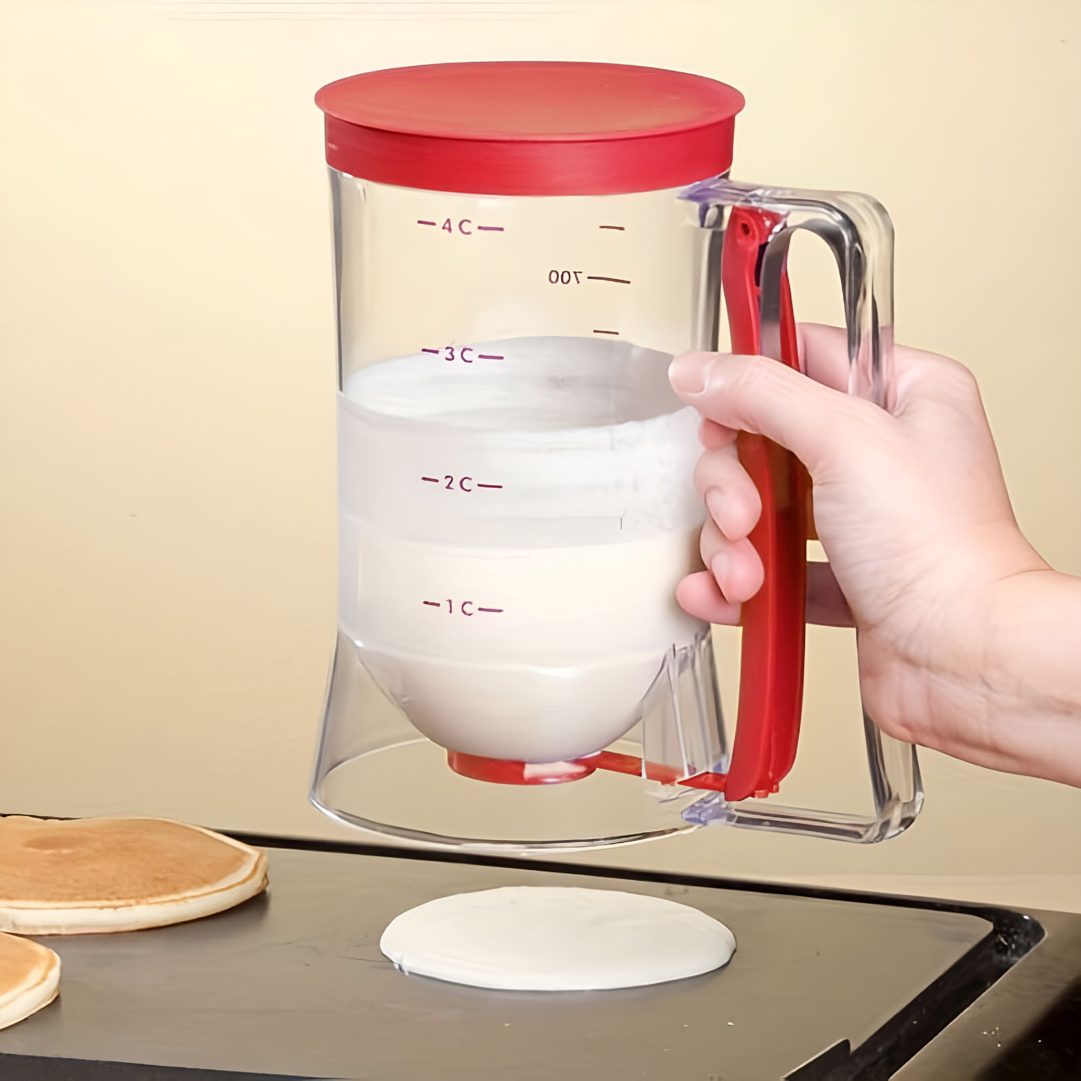 ACDANC Pancake Batter Dispenser with Handle,Pancake Dispenser for ...