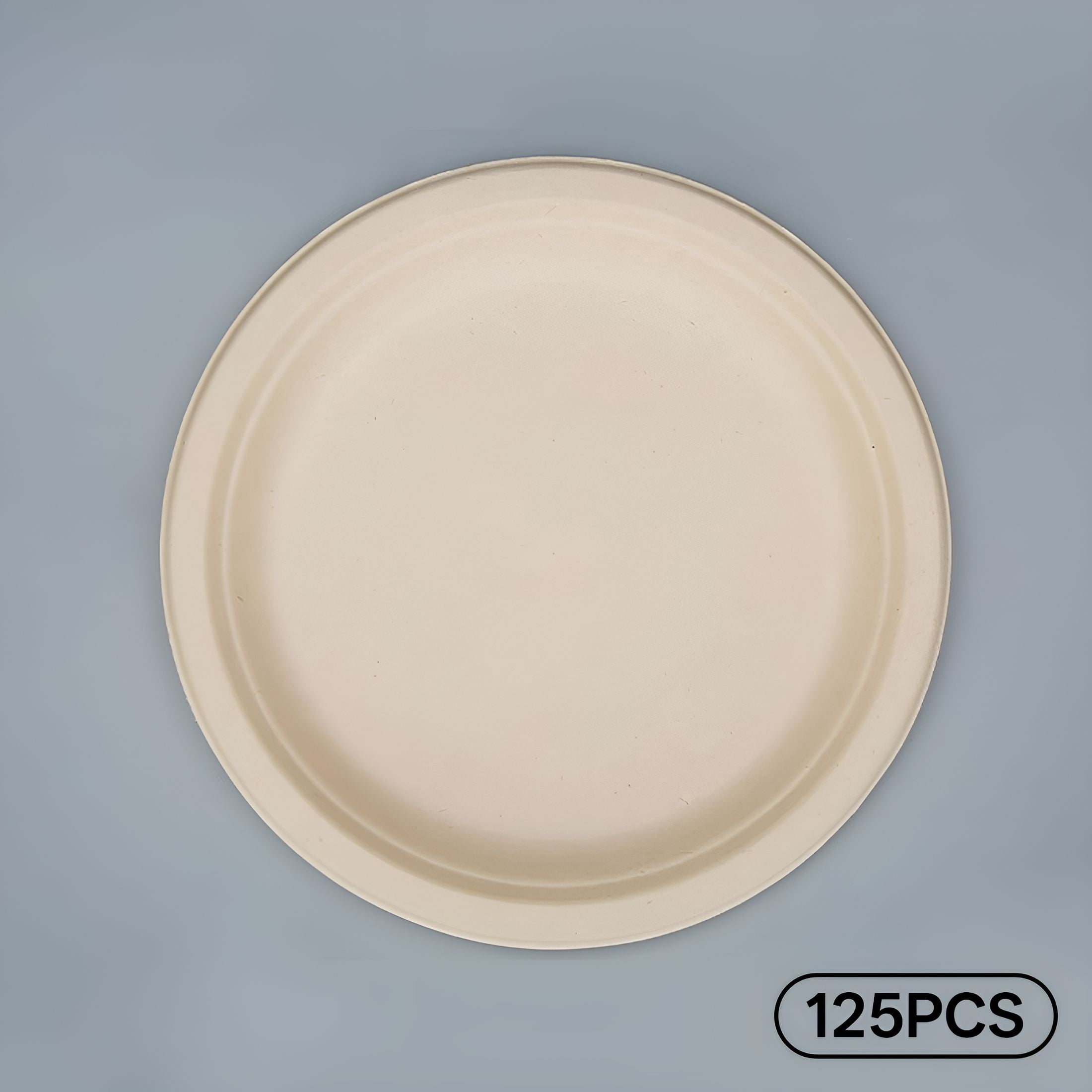 ACDANC Paper Plates 125-Pack,Heavy-Duty Quality Natural Disposable ...