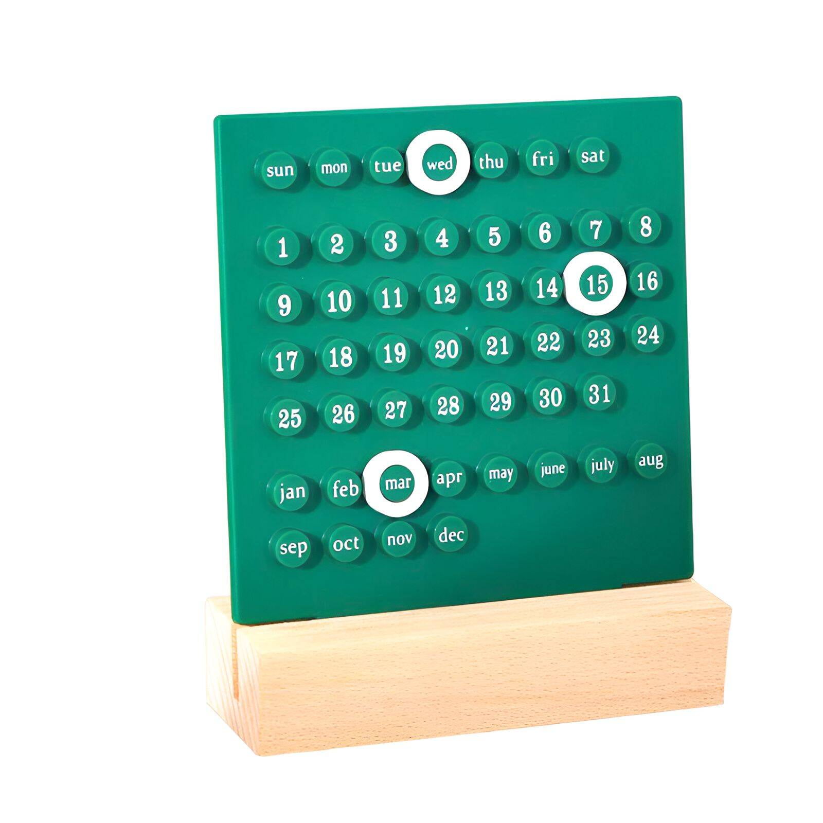 ACDANC Perpetual Calendar,Unique Shape Calendar Ornaments,Perpetual ...