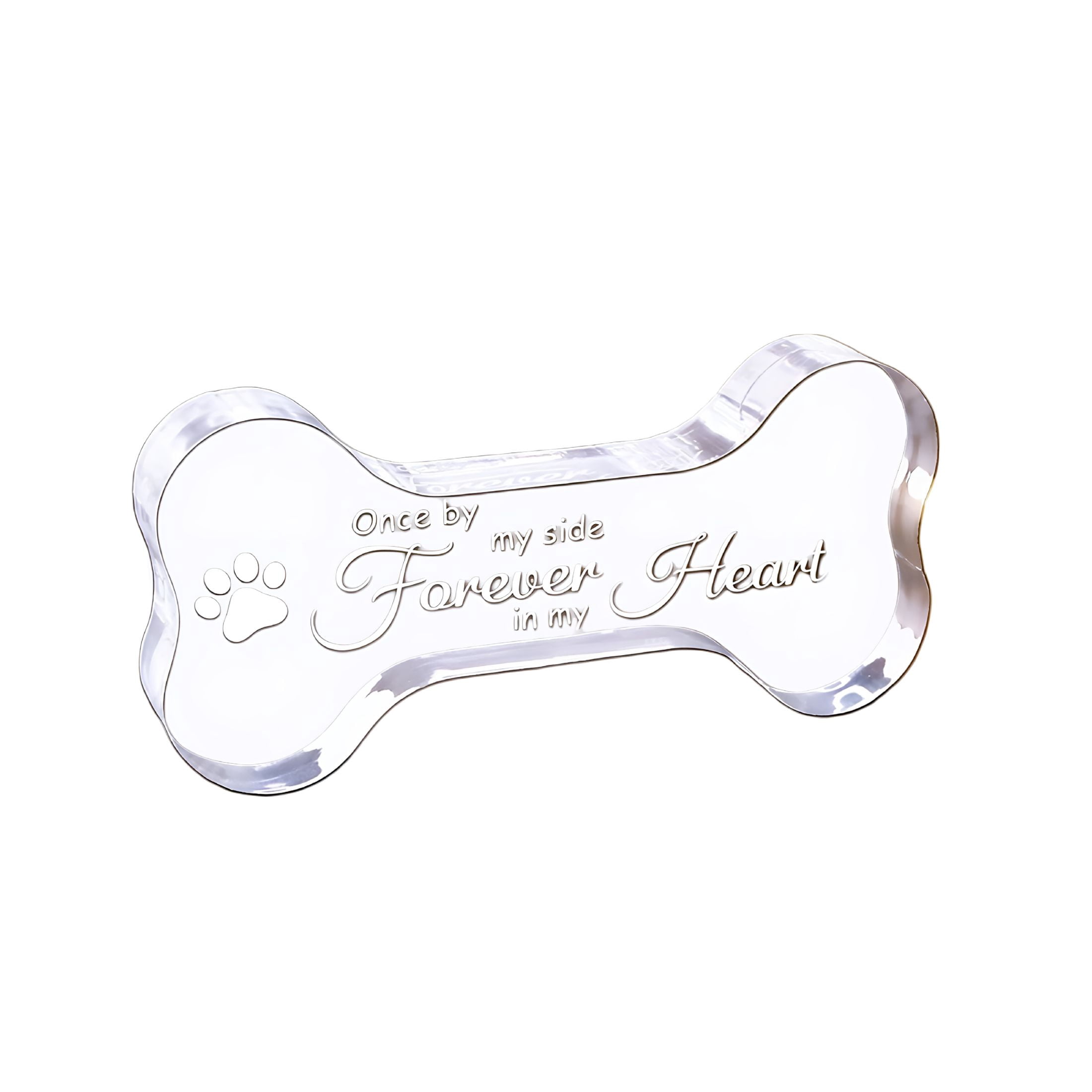 ACDANC Pet Memorial Gift,Dog Bone Shape Acrylic Decor Remembrance Gifts ...