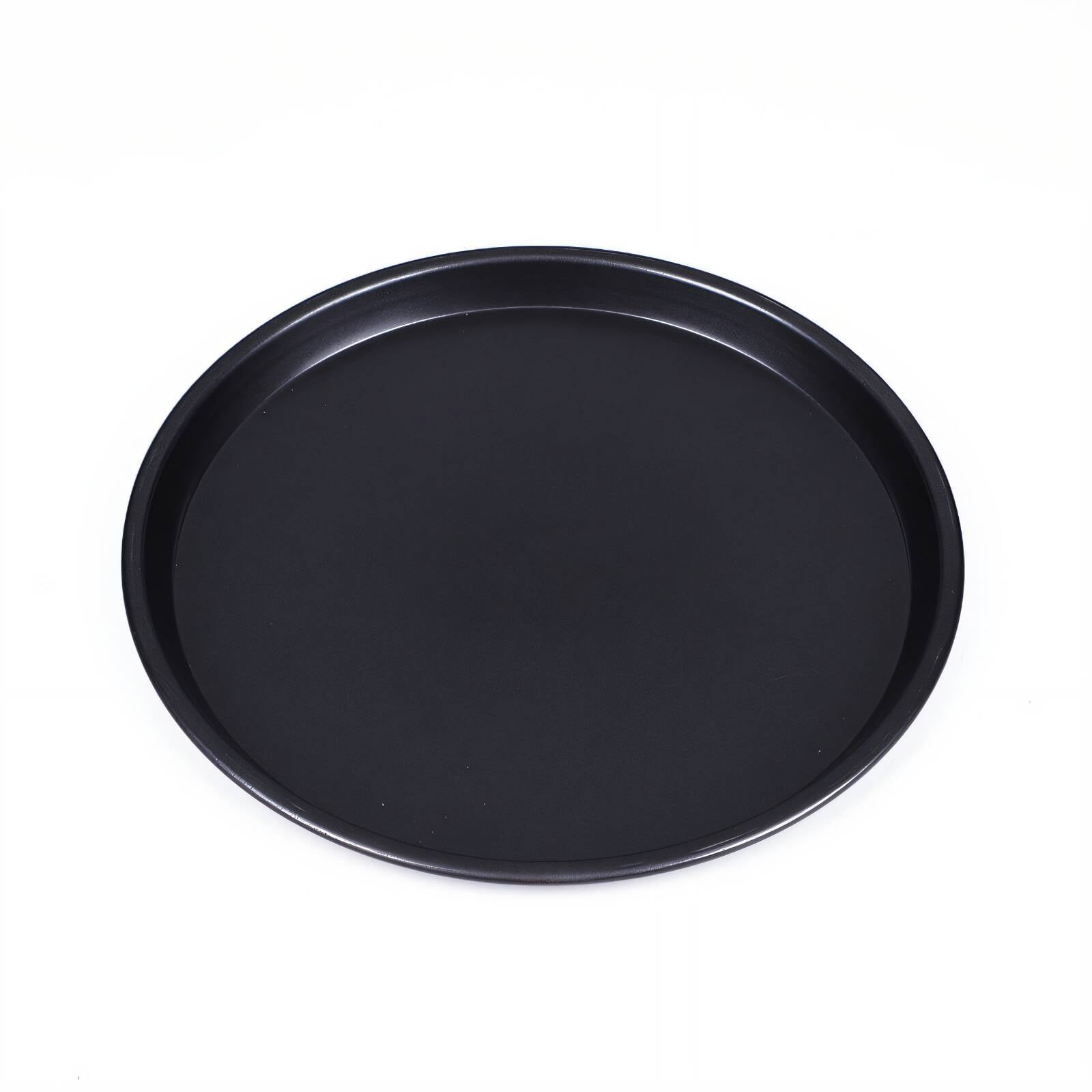 ACDANC Pizza Stone,Circular Non-Stick Pizza Pan,Black Carbon Steel ...