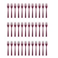 ACDANC Plastic Disposable Forks,Burgundy,24 Pieces,Fork,Forks Plastic ...