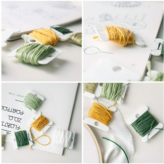 ACDANC Plastic Floss Bobbin Floss Winder for Embroidery Floss Organizer ...