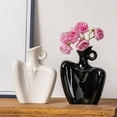 ACDANC Plastic Vase,Artistic Design Flower Vase Geometrical Style for ...