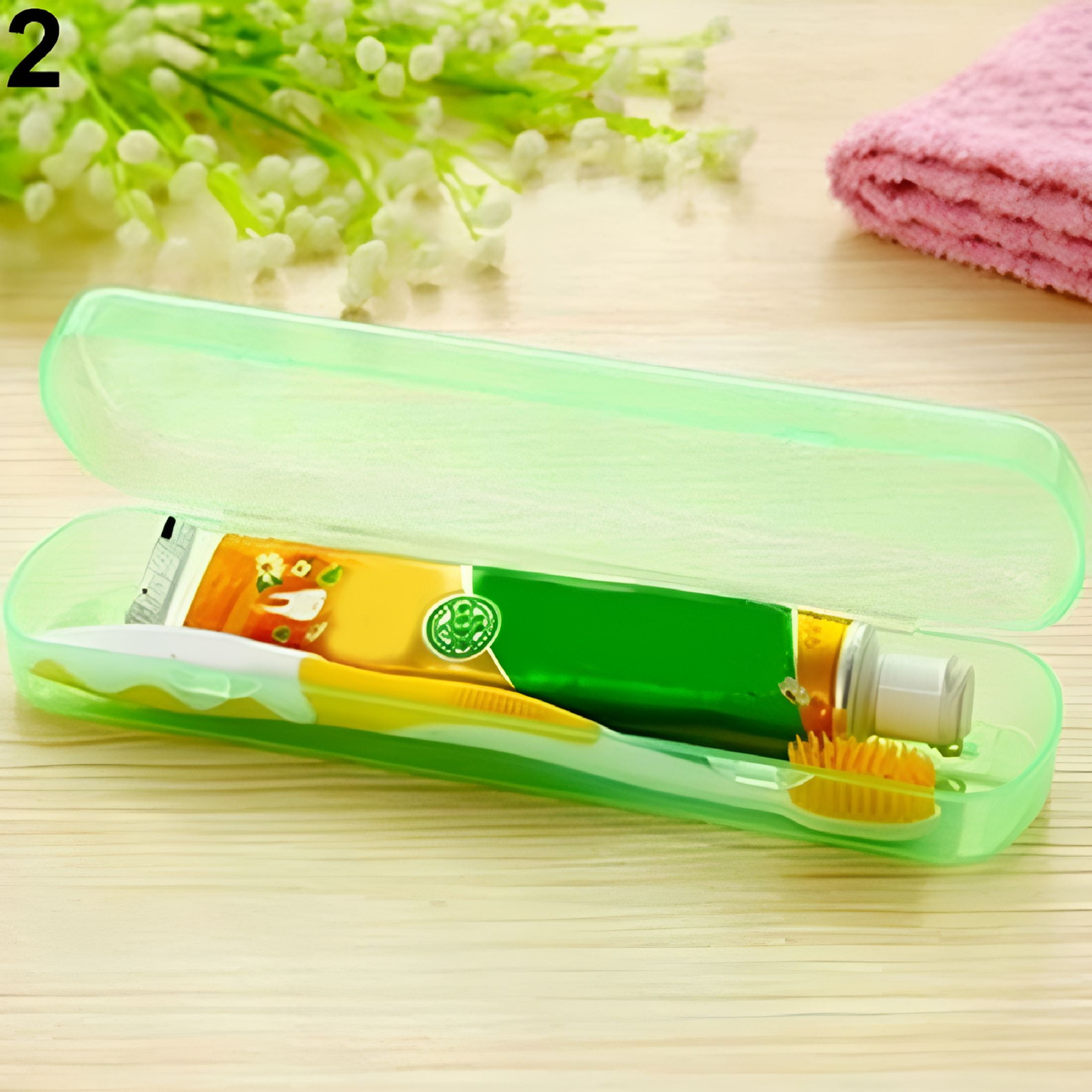 ACDANC Portable Travel Camping Toothbrush Toothpaste Storage Box ...