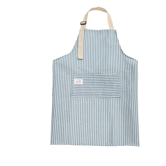 ACDANC Premium Cotton Linen Blend Apron with Adjustable Shoulder Straps ...